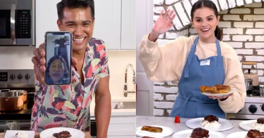 Fil-Am chef Jordan Andino makes adobo, turon with pop star Selena Gomez ...