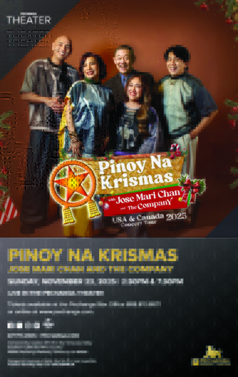 ‘PINOY NA KRISMAS’ FEATURES JOSE MARI CHAN LIVE AT PECHANGA THEATER NOV ...